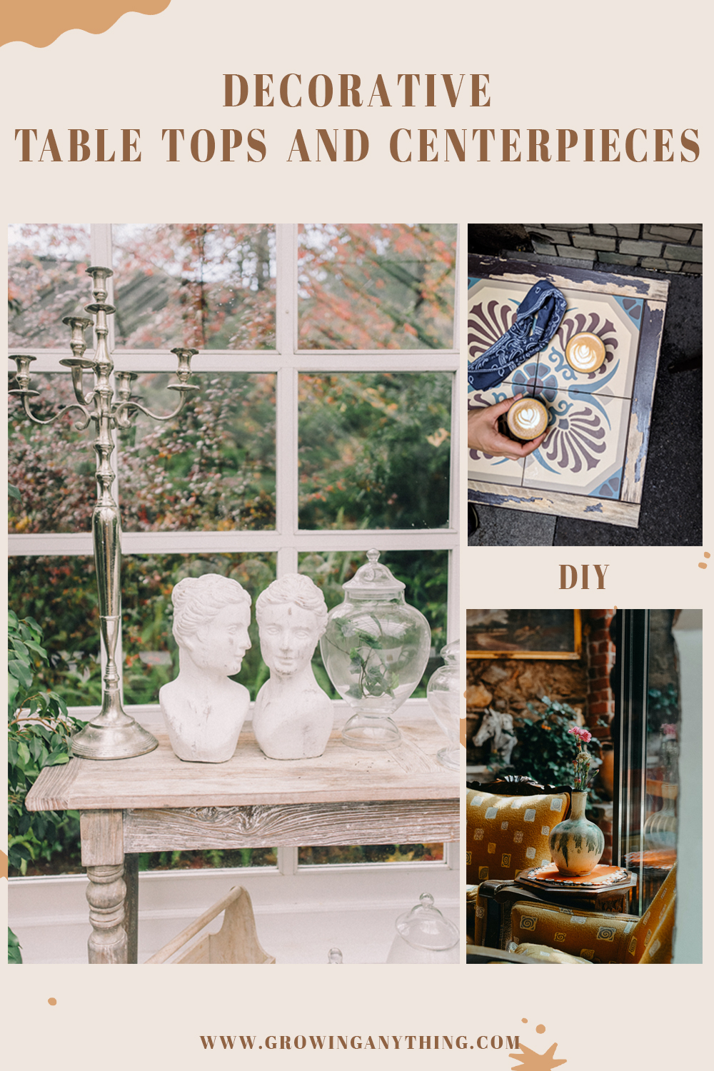 DIY 26 Decorative Table Tops and Centerpieces